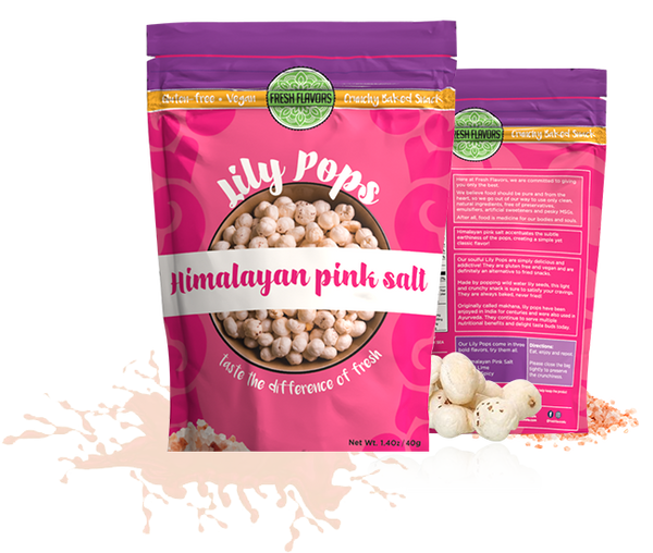 Fresh Flavors: Lilly Pops (Popped Water Lily Seeds)-Himalayan Pink Salt ...